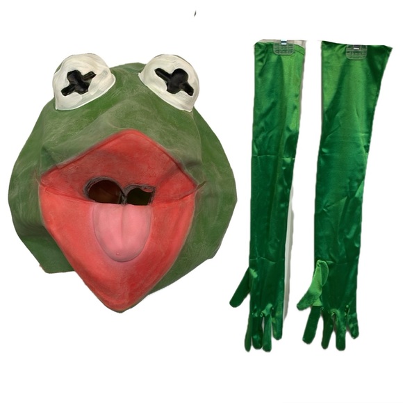 Disney | Other | Disney Kermit The Frog Adult Full Face Head Mask ...